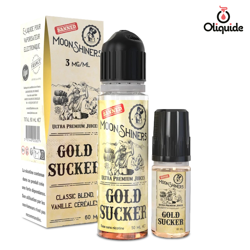 Eliquide Gold Sucker 60 ml 50ml à 8,58 € par 10