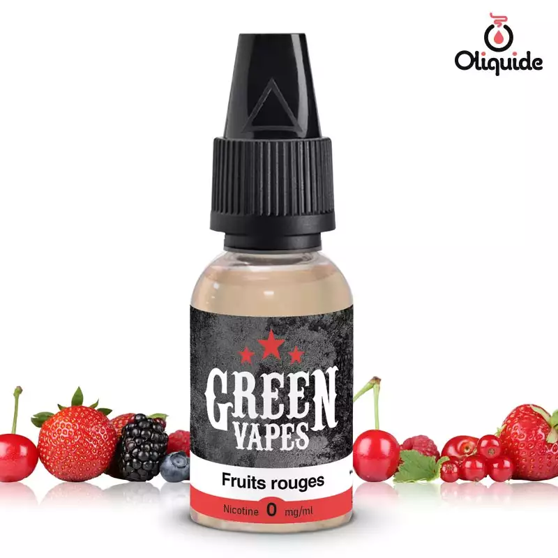 Eliquide Green Vapes Fruits Rouges à 3,48 € par 40.