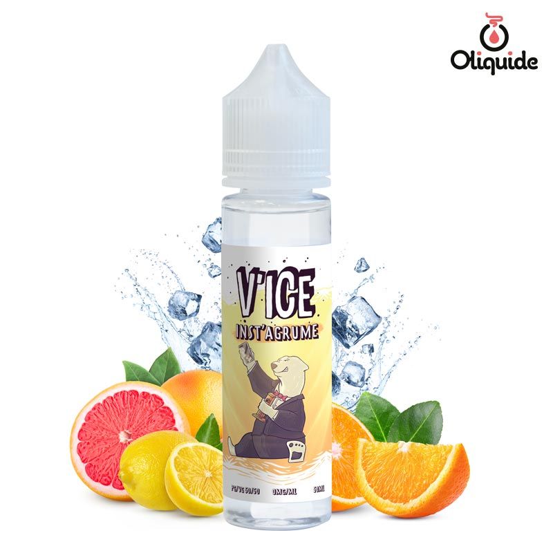 Eliquide V'ice Inst'agrume 50ml à 10,38 € par 5