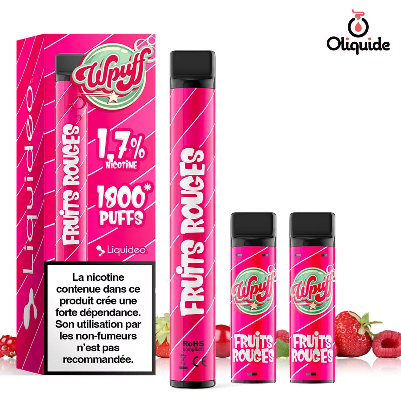 Eliquide Fruits Rouges Wpuff 1800 dès 13,21