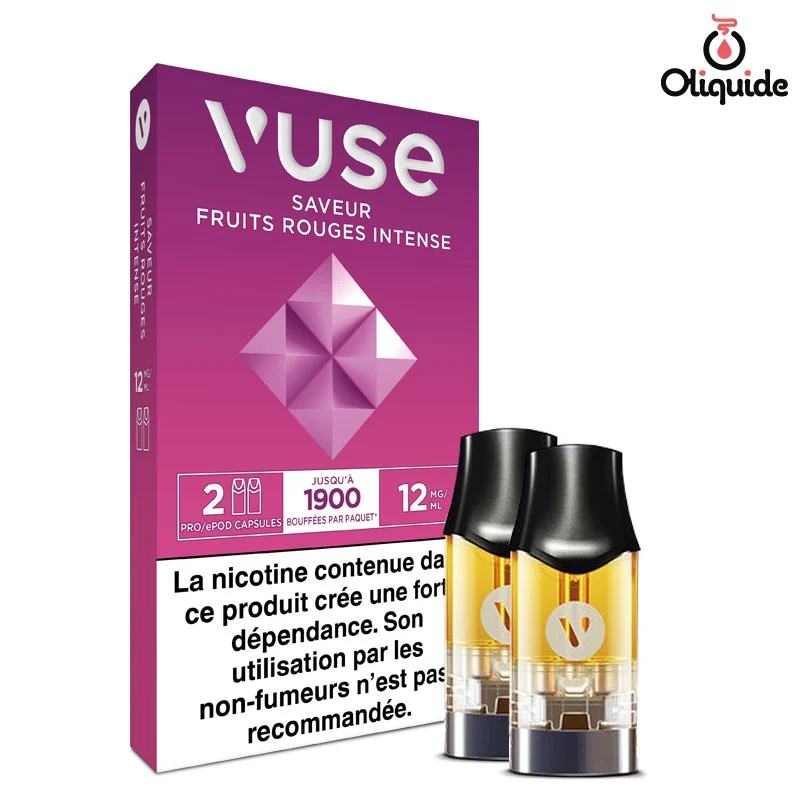 Eliquide Fruits Rouges Intense x2 Vuse PRO à 6,47 € par 30