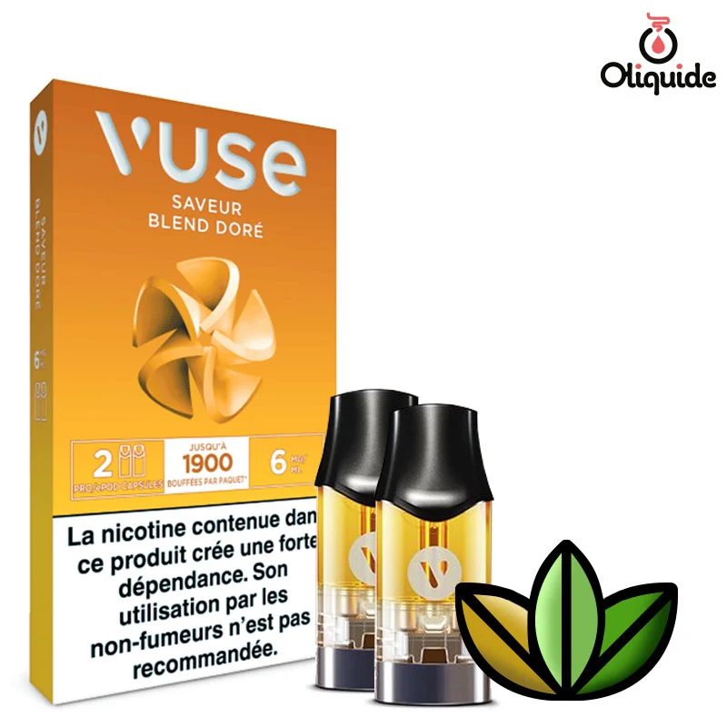 Eliquide Vype Blend Doré x2 Vuse PRO à 6,46 € par 10.